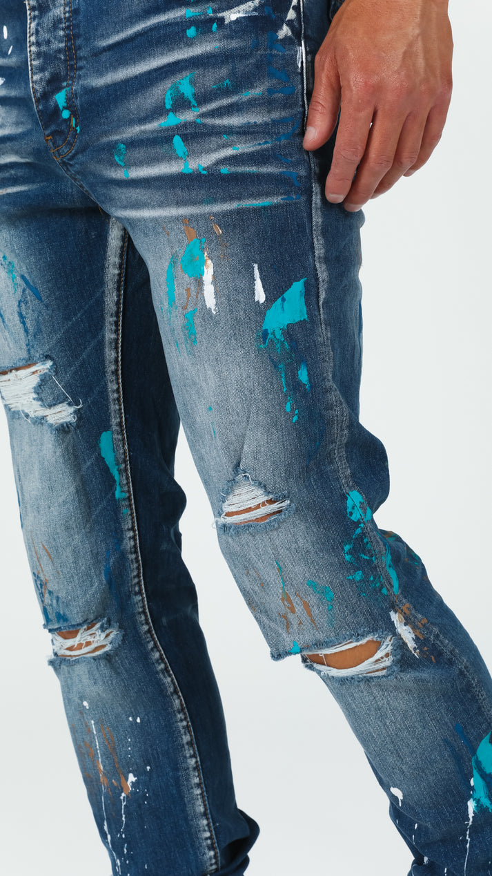 Key West Paint Splatter Denim Pant – ShopWorldTour.com